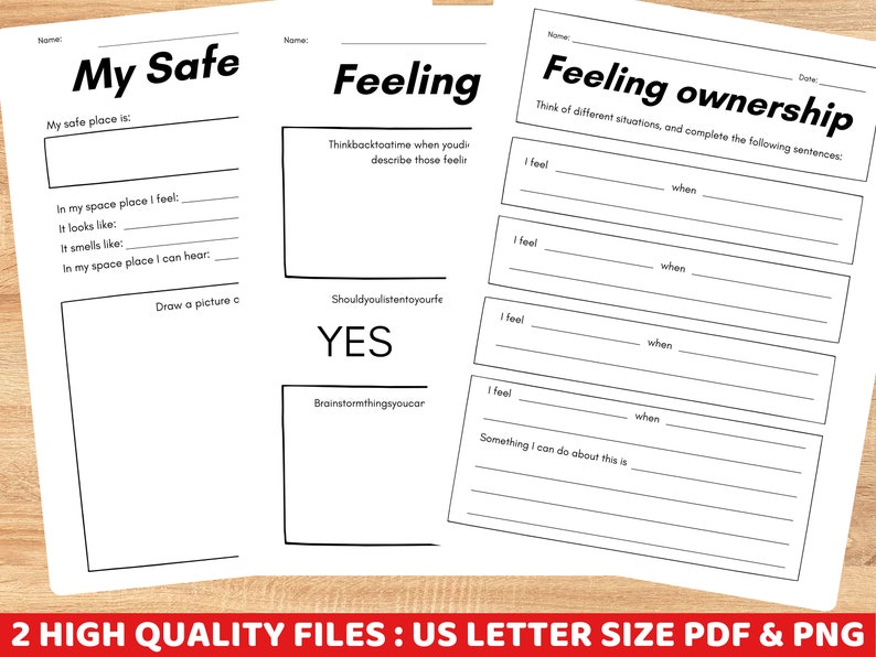 3 Expressing Emotions Printable Sheets Communication Kids Relationship ...