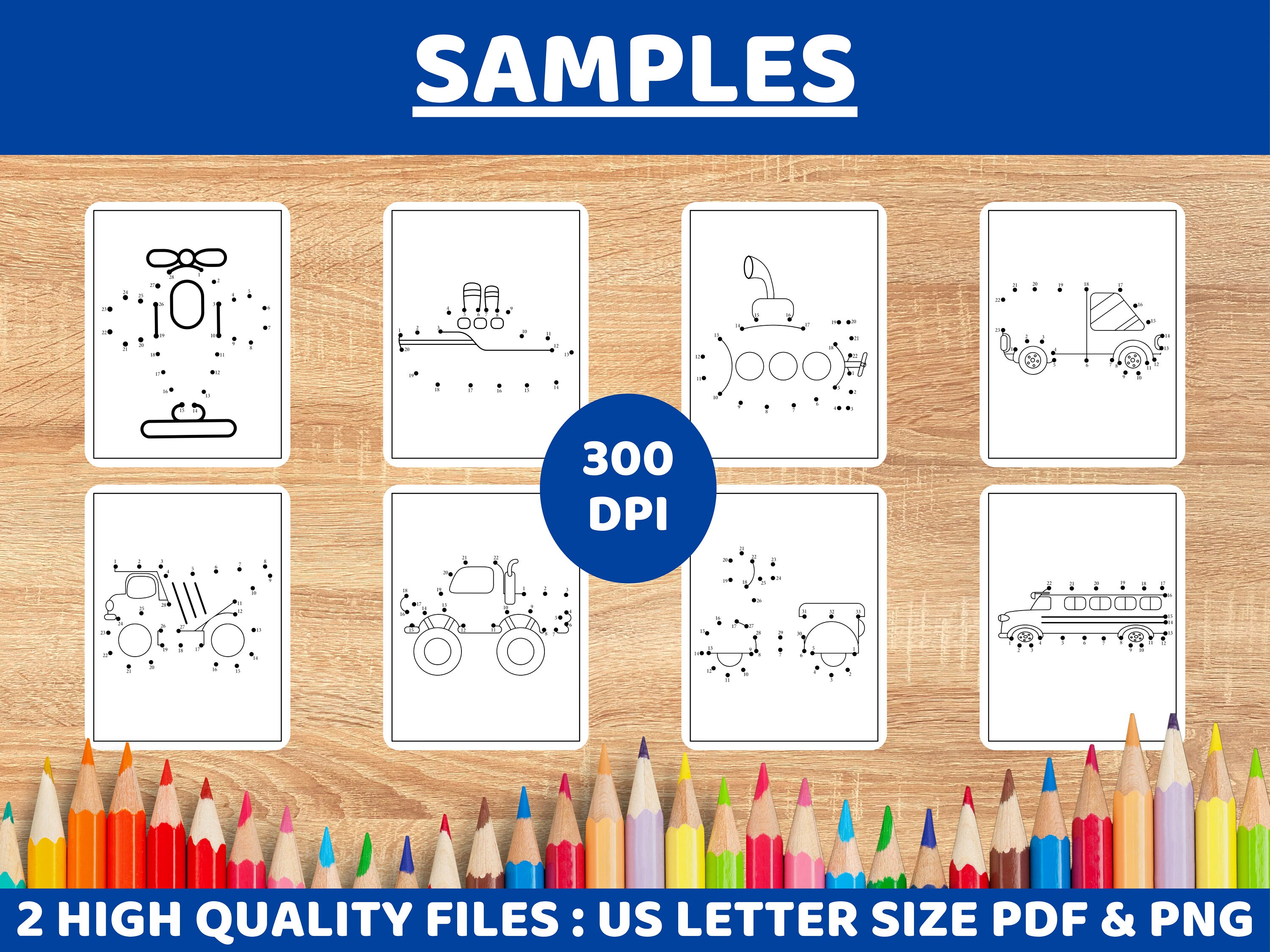 28 Vehicles Dot to Dot Coloring Pages Easy for Kids Children Printable ...