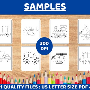 28 Vehicles Dot to Dot Coloring Pages Easy for Kids Children Printable ...