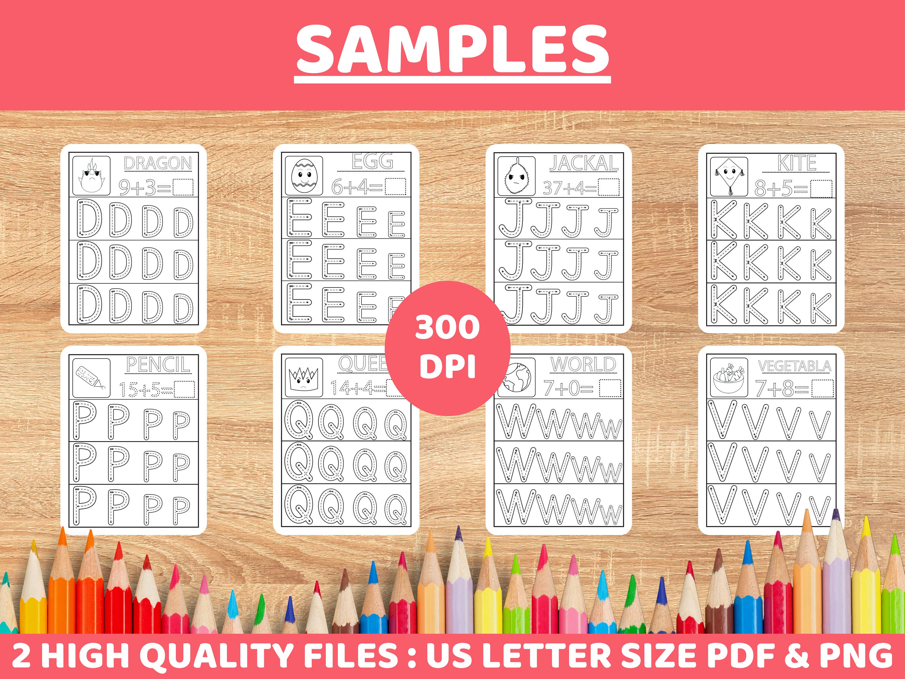 55 Handwriting Worksheets Learning Writing Letters Skills Easy Pages ...