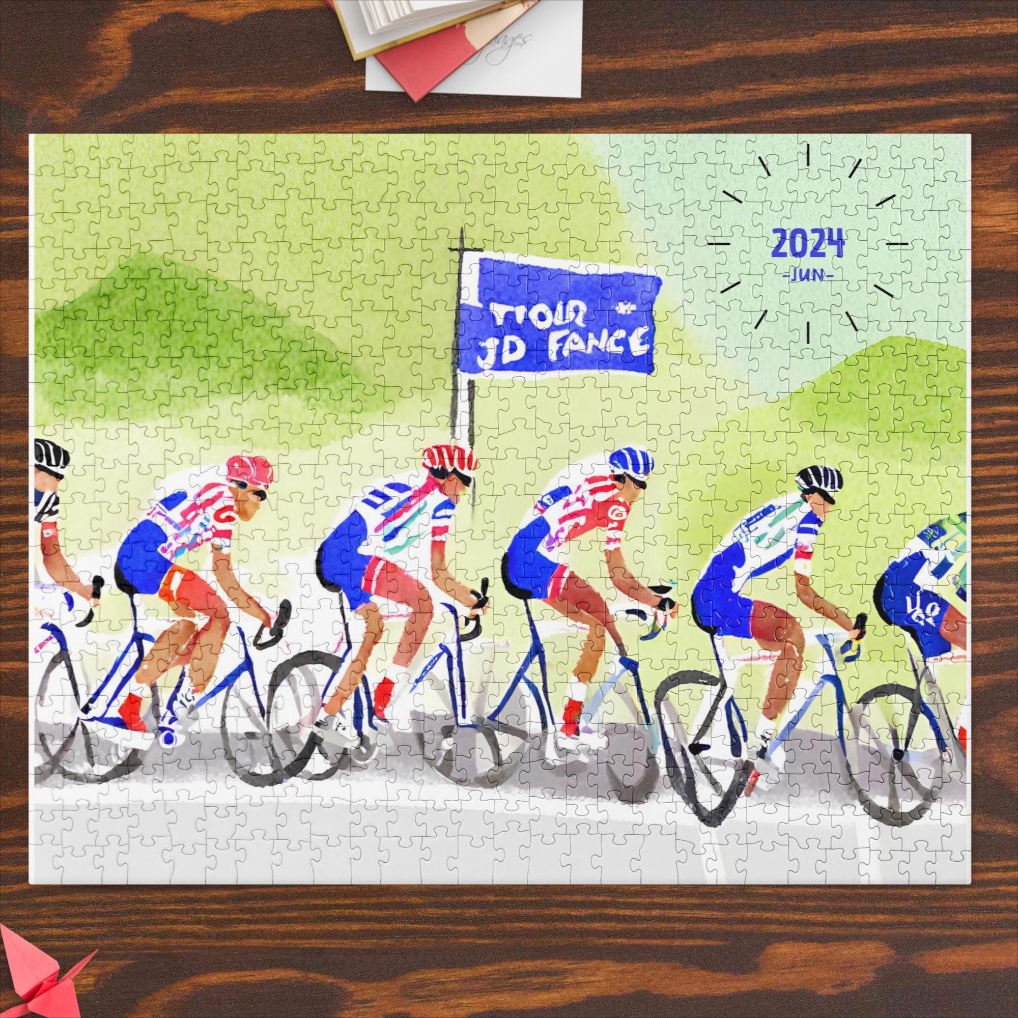 Jigsaw Puzzle Tour De France 2024, Puzzle for Family, - Etsy