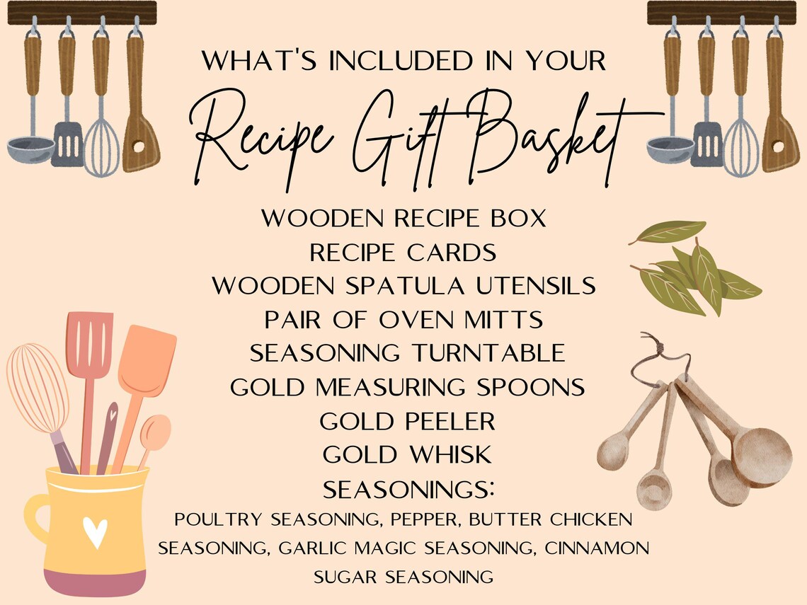 Cooking Gift Basket for Chef, Birthday Present for Cook, Happy Birthday ...