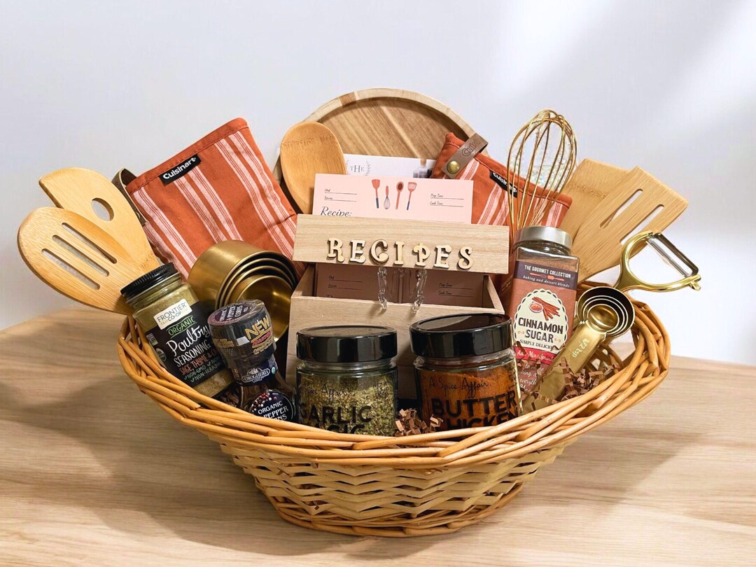 Cooking Gift Basket for Chef, Birthday Present for Cook, Happy Birthday ...
