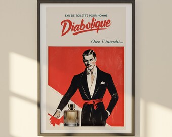 Vintage French Perfume Advertisement Poster A3 Print - Etsy UK