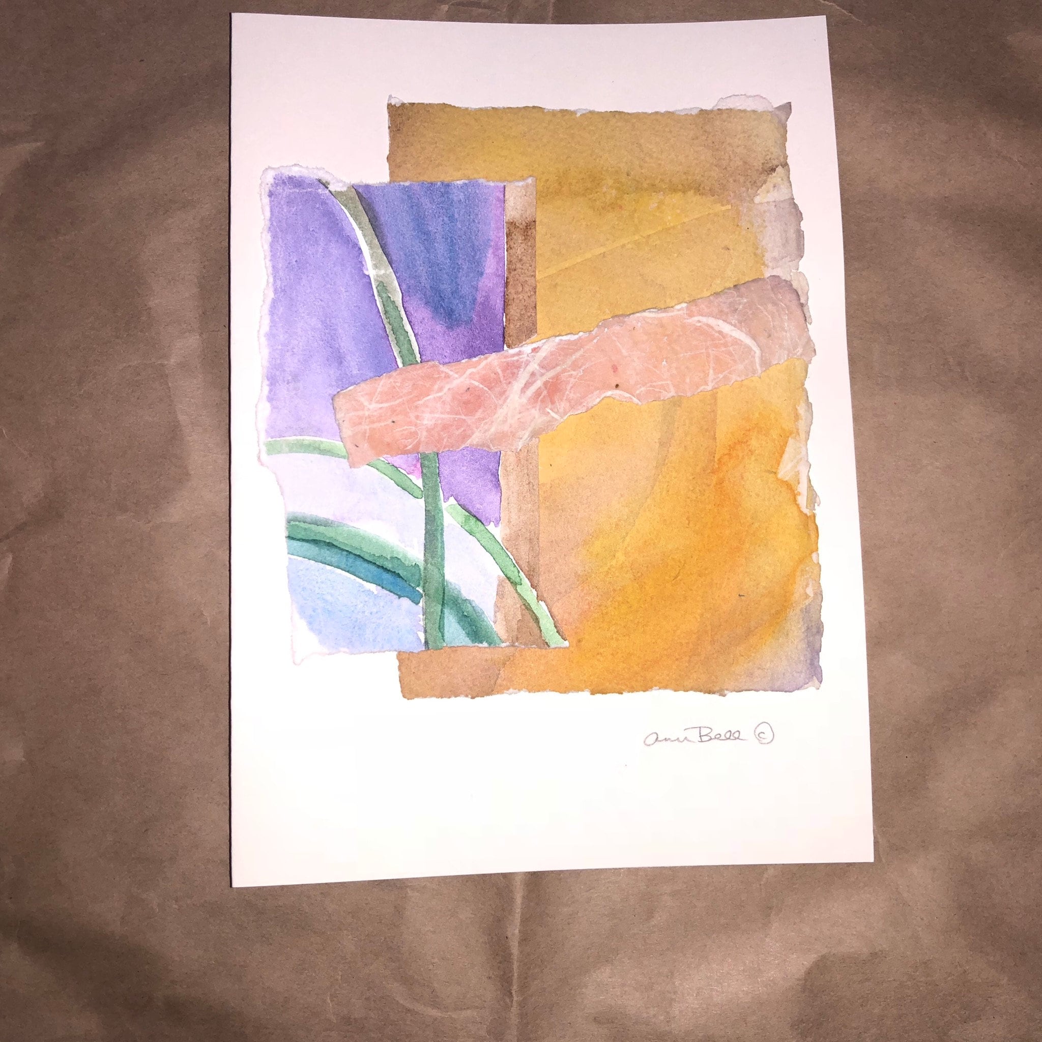 Original Art Mixed Media Collage Cards Each One of a Kind, Box of 3, 5 ...