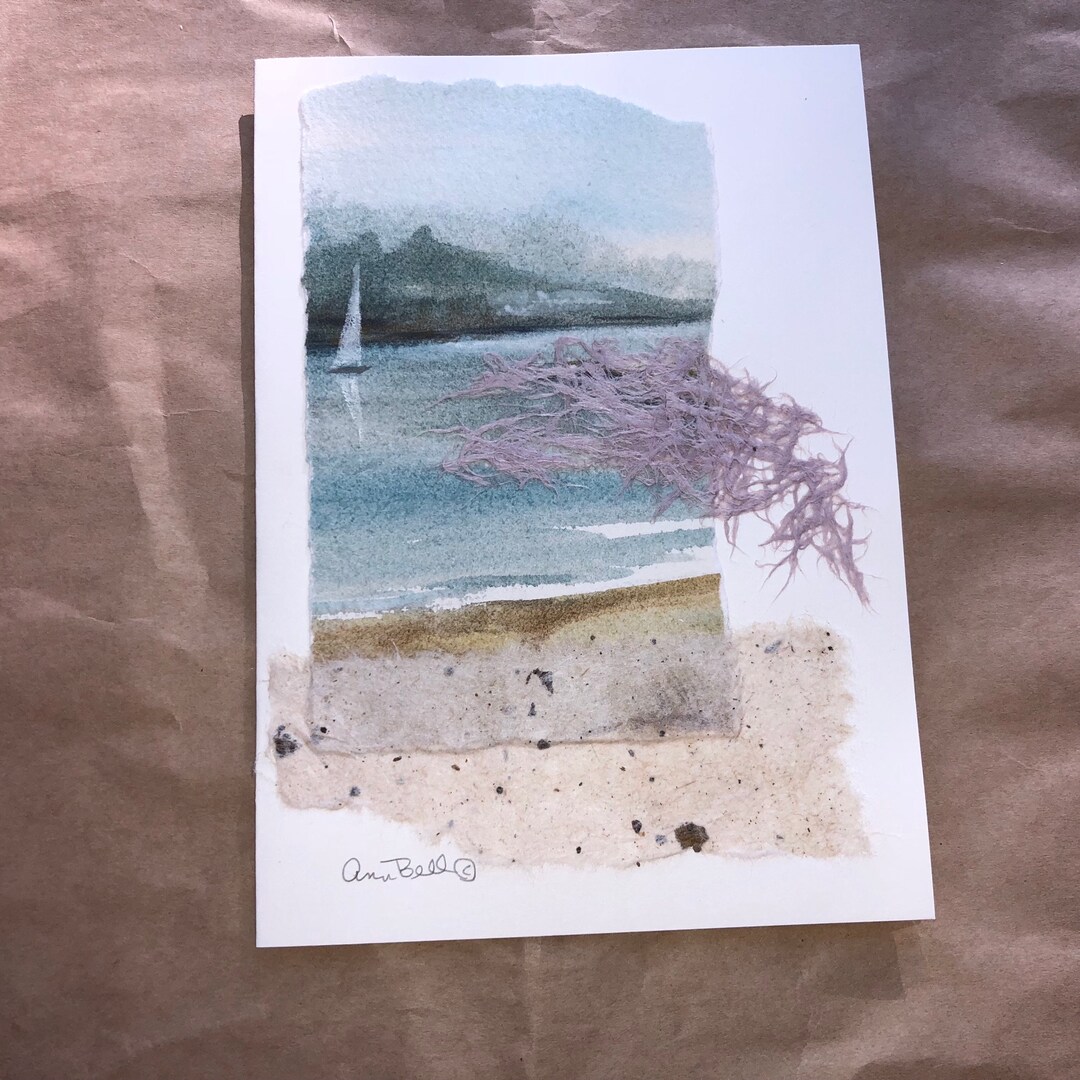 Gift Original Art Mixed Media Collage Cards Each One of a Kind, Box of ...