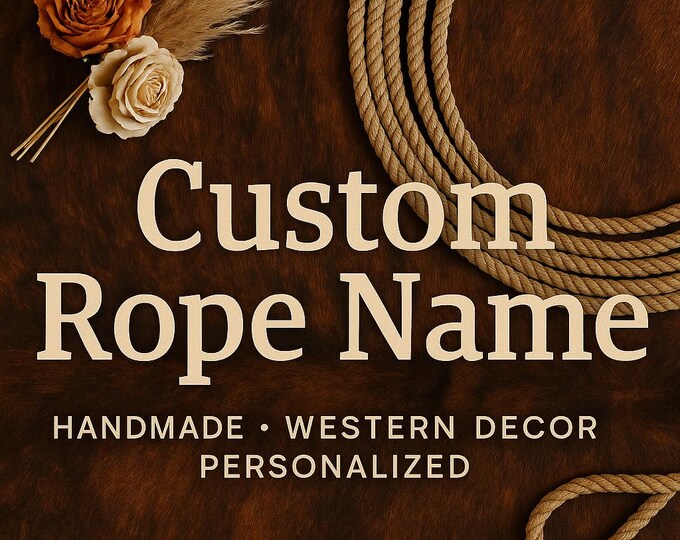 Medium (1-10 Letter) Custom Rope Wall Sign (READ ITEM DESCRIPTION) - Etsy