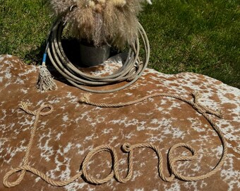 6 LETTER Name Western/nautical Rope Name Art - Etsy