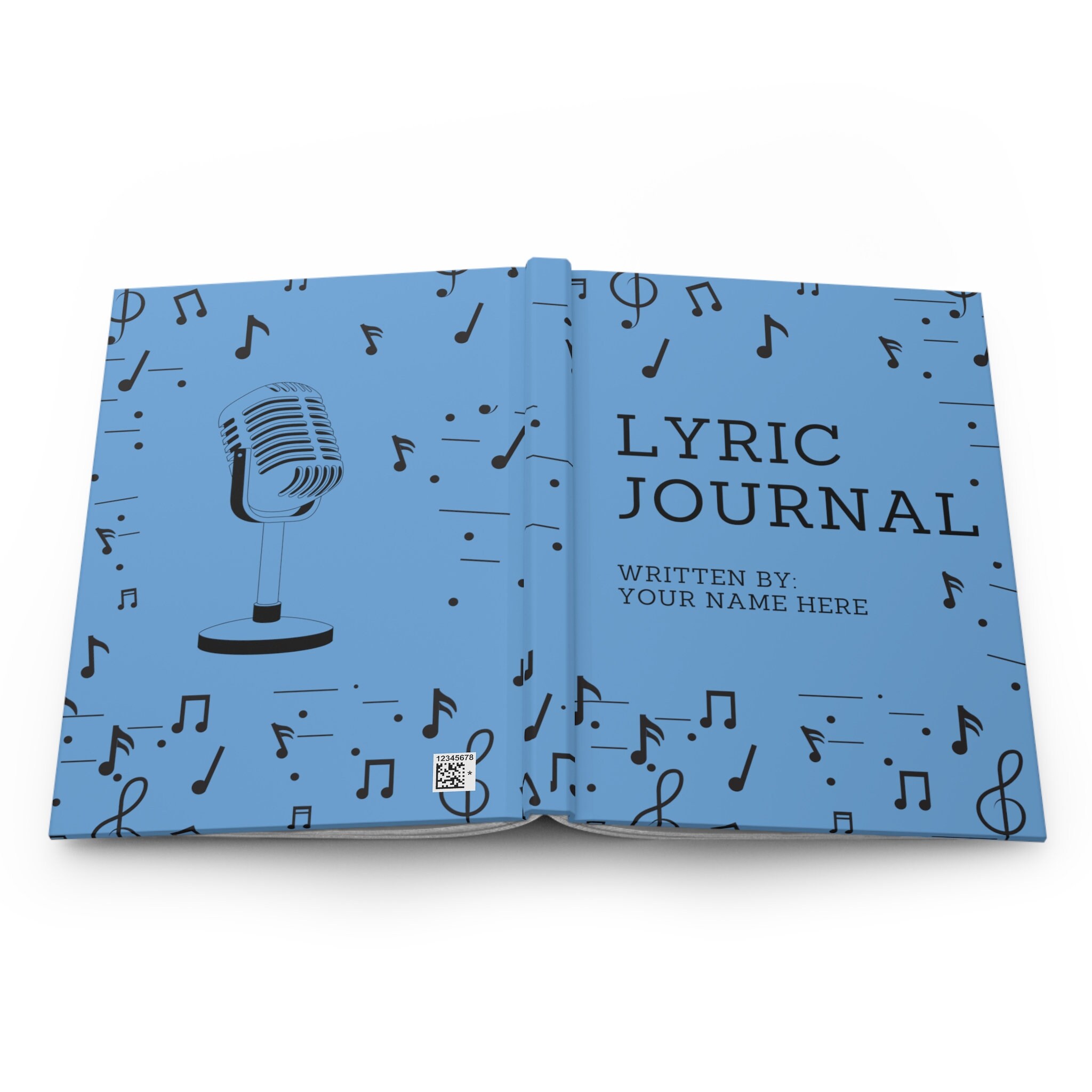 Lyric Journal, Songwriting Journal, Poetry Journal, Custom Journal ...