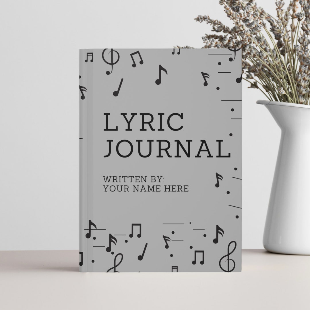 Lyric Journal, Songwriting Journal, Poetry Journal, Custom Journal ...