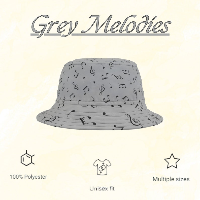 Trendy Bucket Hats With Musical Note Designs, Perfect Gift for Music ...