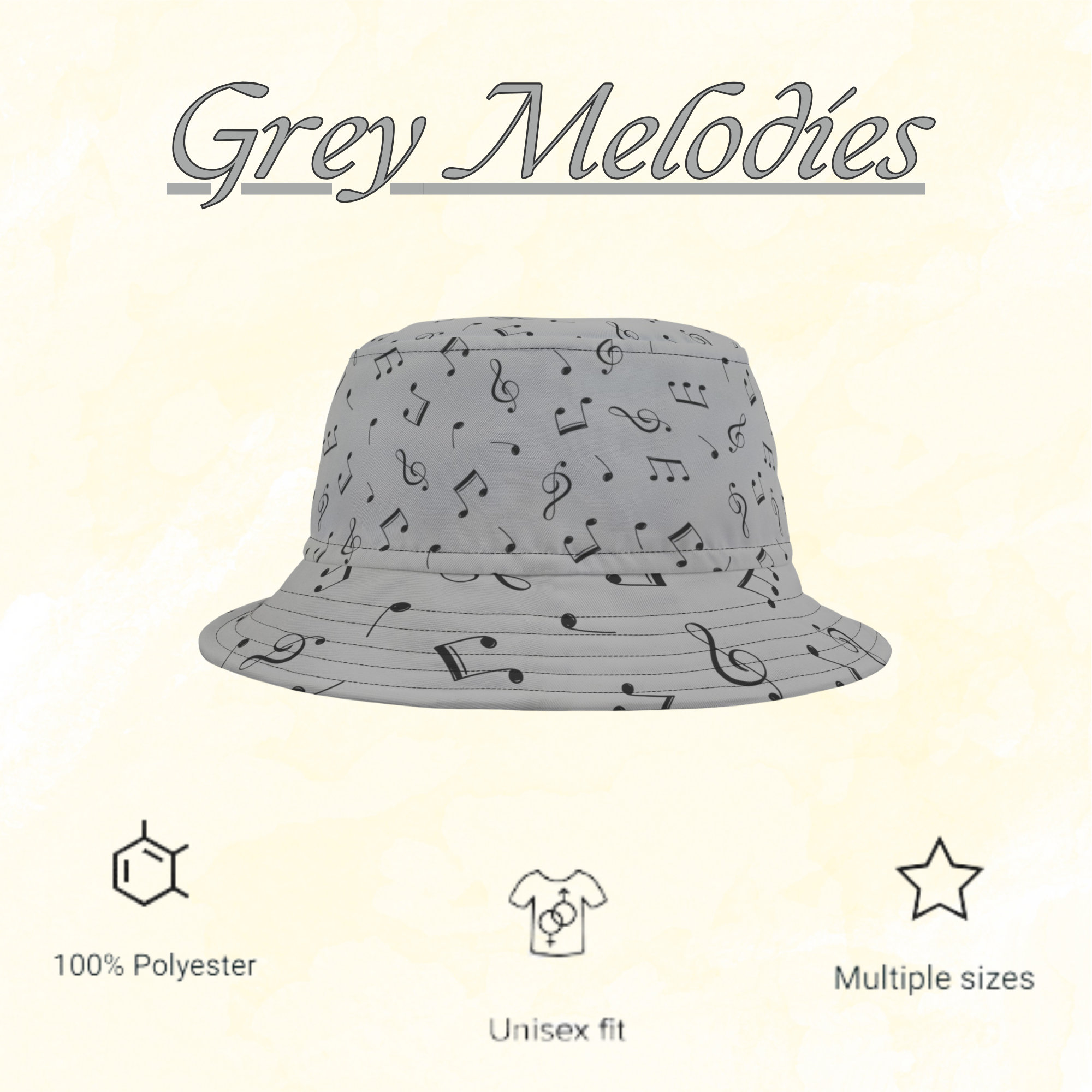 Trendy Bucket Hats With Musical Note Designs, Perfect Gift for Music ...