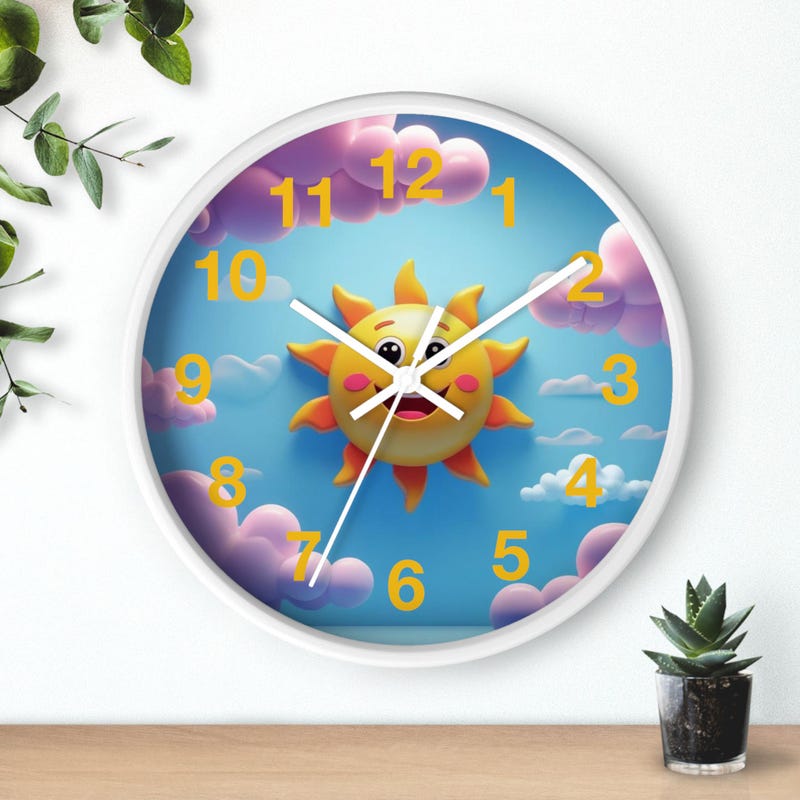 Children Wall Clock - Etsy