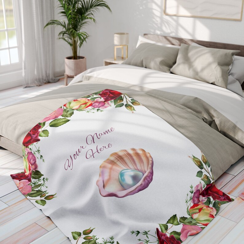 June Birthstone Blanket, Birthday Blanket, Birthday Gifts, Birthstone ...