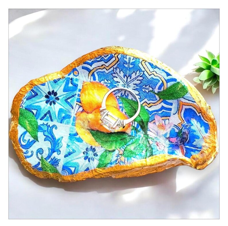 Italian Amalfi Coast Shell Trinket Dish, Italy Capri Ring Dish ...