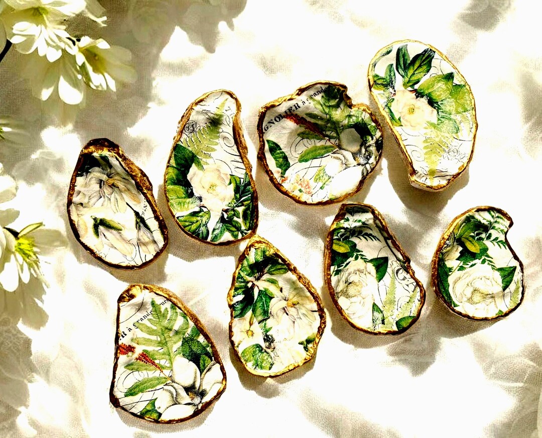 Magnolia Ring Dish Shell, Coastal Wedding Favor - Etsy
