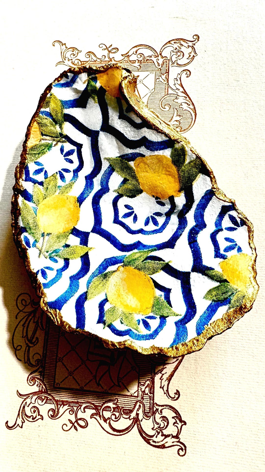 Italian Amalfi Coast Shell Trinket Dish, Italy Capri Ring Dish ...