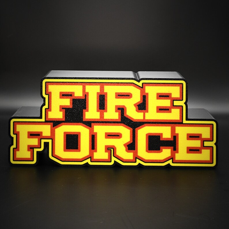 Custom Fire Force Logo Lightbox - Anime Inspired LED Lightbox - Etsy
