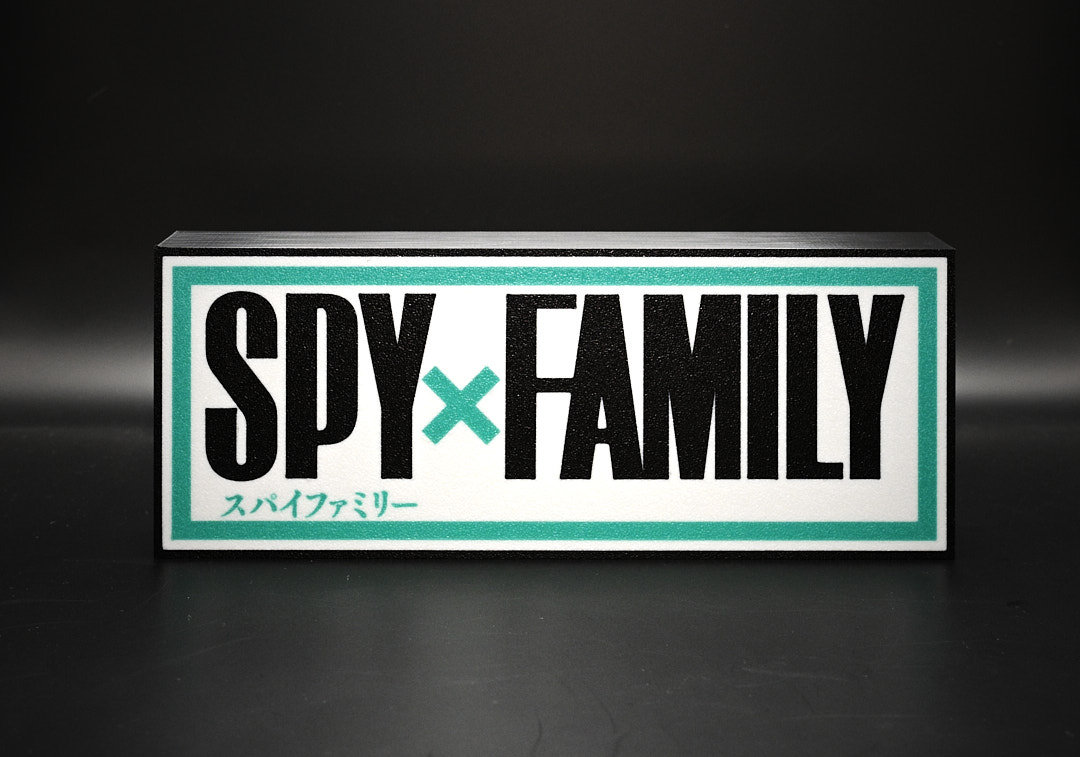 Custom Spy Family Logo Lightbox Anime Inspired LED Lightbox USB Powered ...