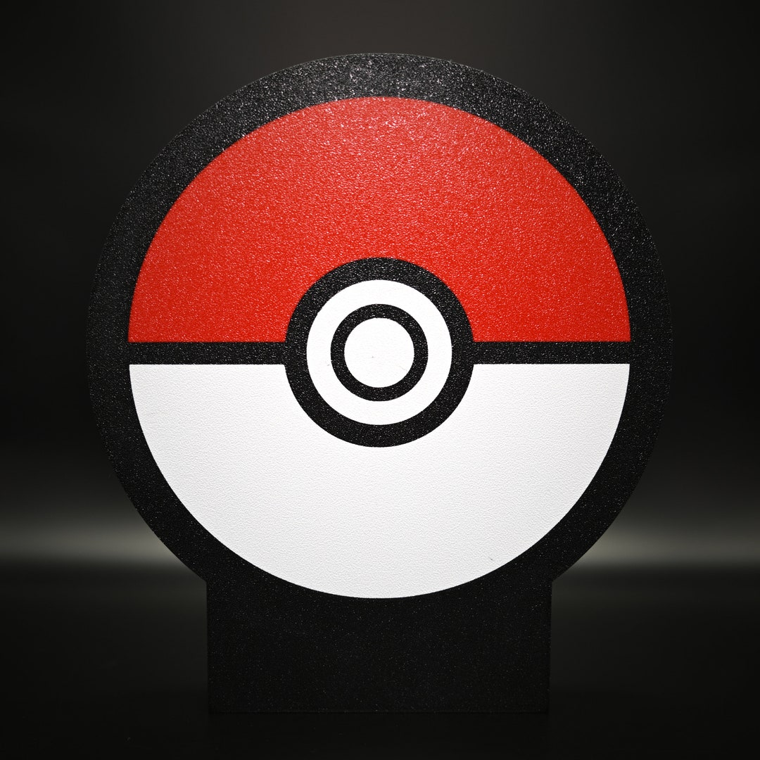 Custom Pokeball Lightbox Anime Inspired LED Lightbox USB Powered With ...