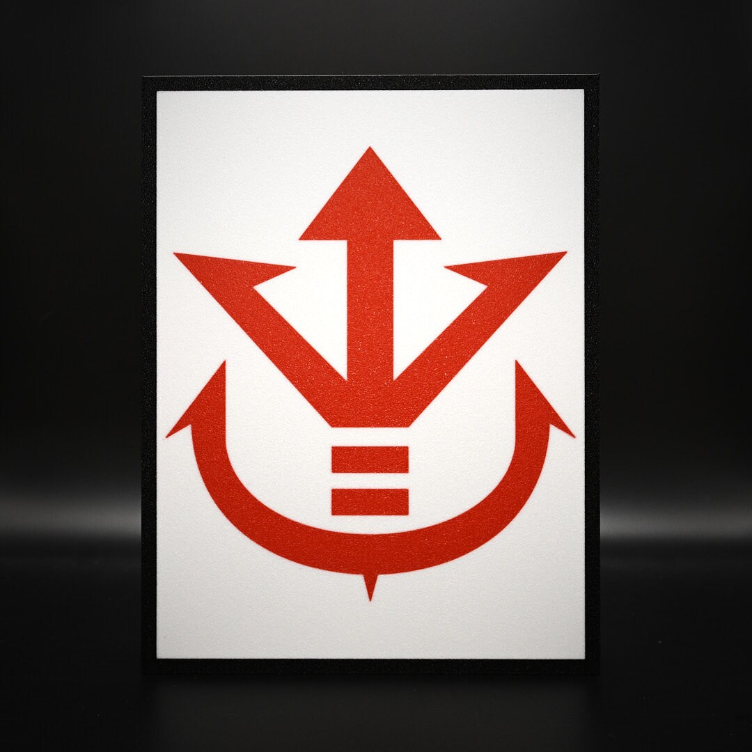 Custom Dragonball Z Saiyan Royal Family Crest Lightbox - Vageta Symbol ...