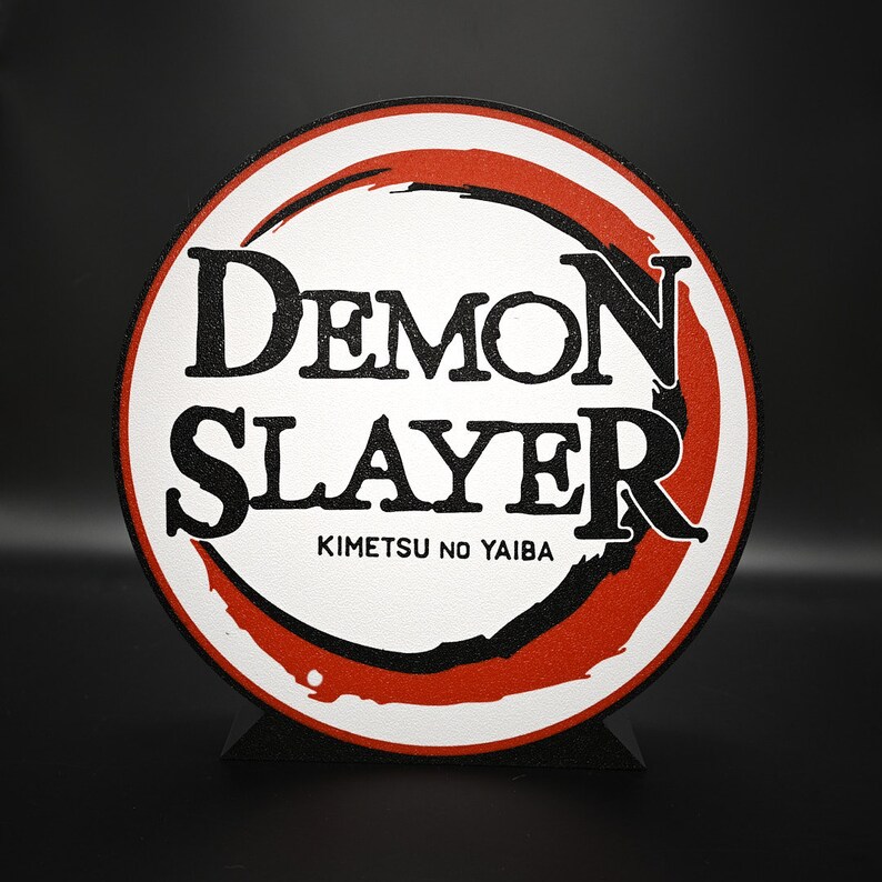 Custom Demon Slayer Logo Lightbox Anime Inspired LED Lightbox USB ...