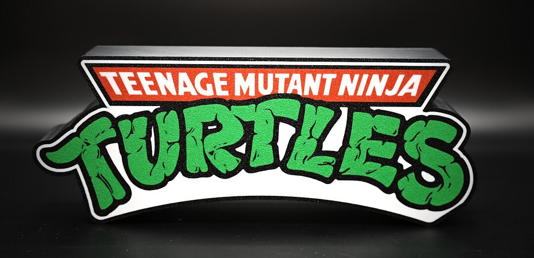 Custom Teenage Mutant Ninja Turtles Logo Lightbox Pop Culture Inspired ...