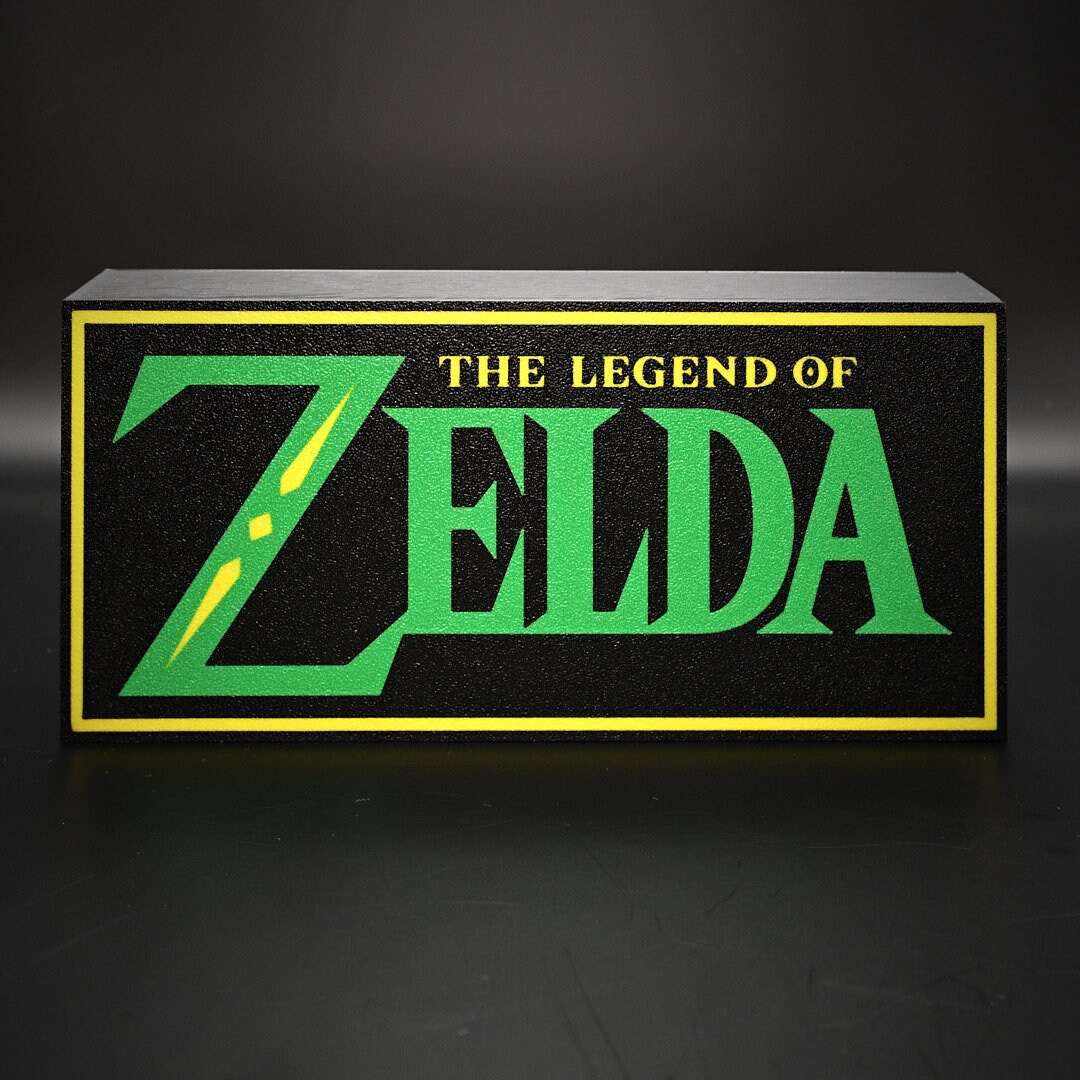 Custom Legend of Zelda Logo Lightbox - Video Game Inspired LED Lightbox ...