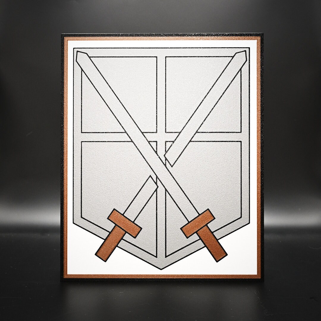 Custom Attack on Titan Training Corps Logo Lightbox - Anime Inspired ...