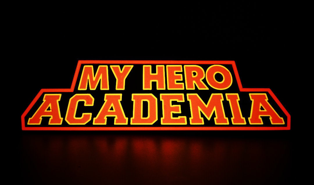 Custom My Hero Academia Logo Lightbox Anime Inspired LED Lightbox - Etsy