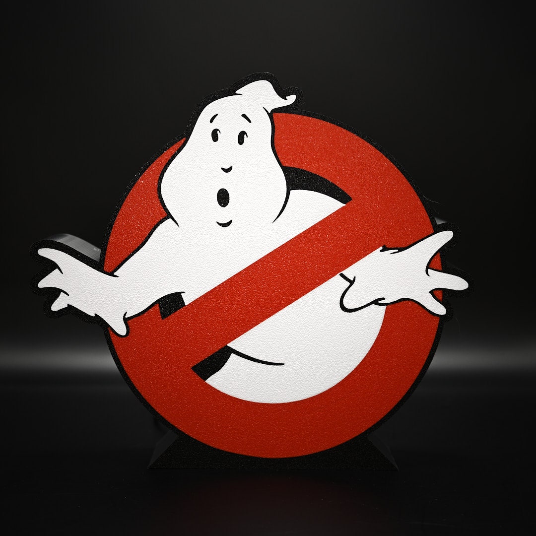 Custom Ghostbusters Logo Lightbox - Pop Culture Inspired LED Lightbox ...