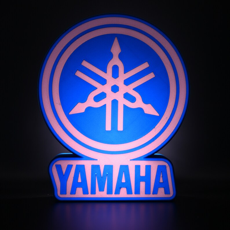 Custom Yamaha Logo 3D Printed LED Light Box - Etsy