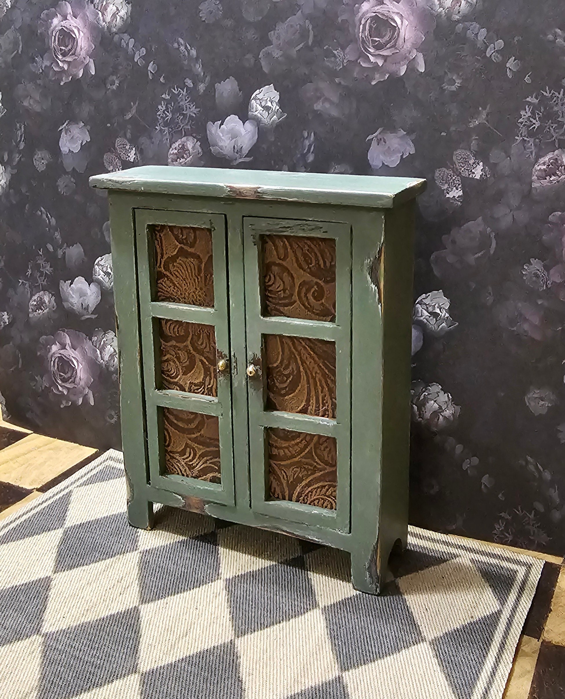 Miniature Cupboard, Miniature Kitchen Cupboard, Dollhouse Cupboard ...