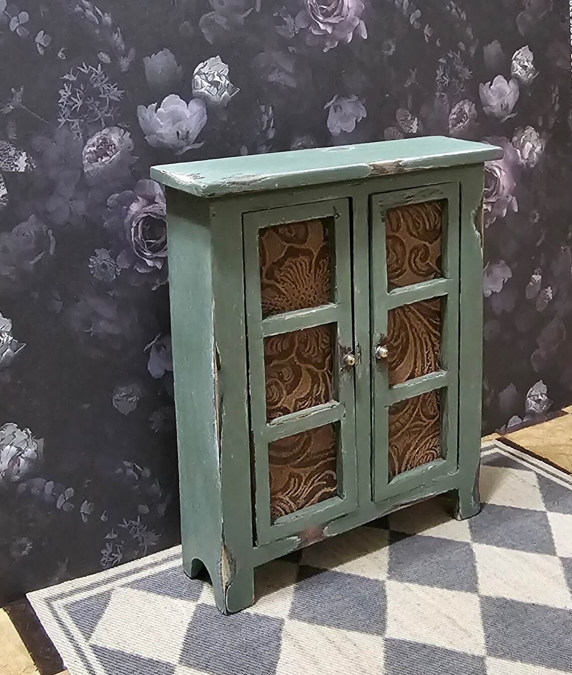 Miniature Cupboard, Miniature Kitchen Cupboard, Dollhouse Cupboard ...
