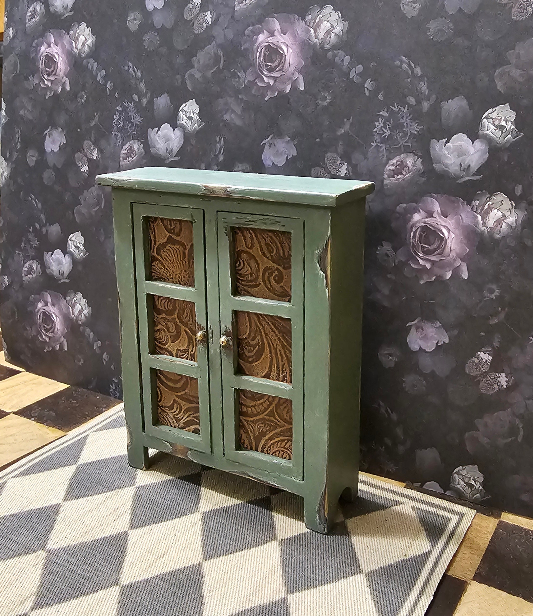 Miniature Cupboard, Miniature Kitchen Cupboard, Dollhouse Cupboard ...