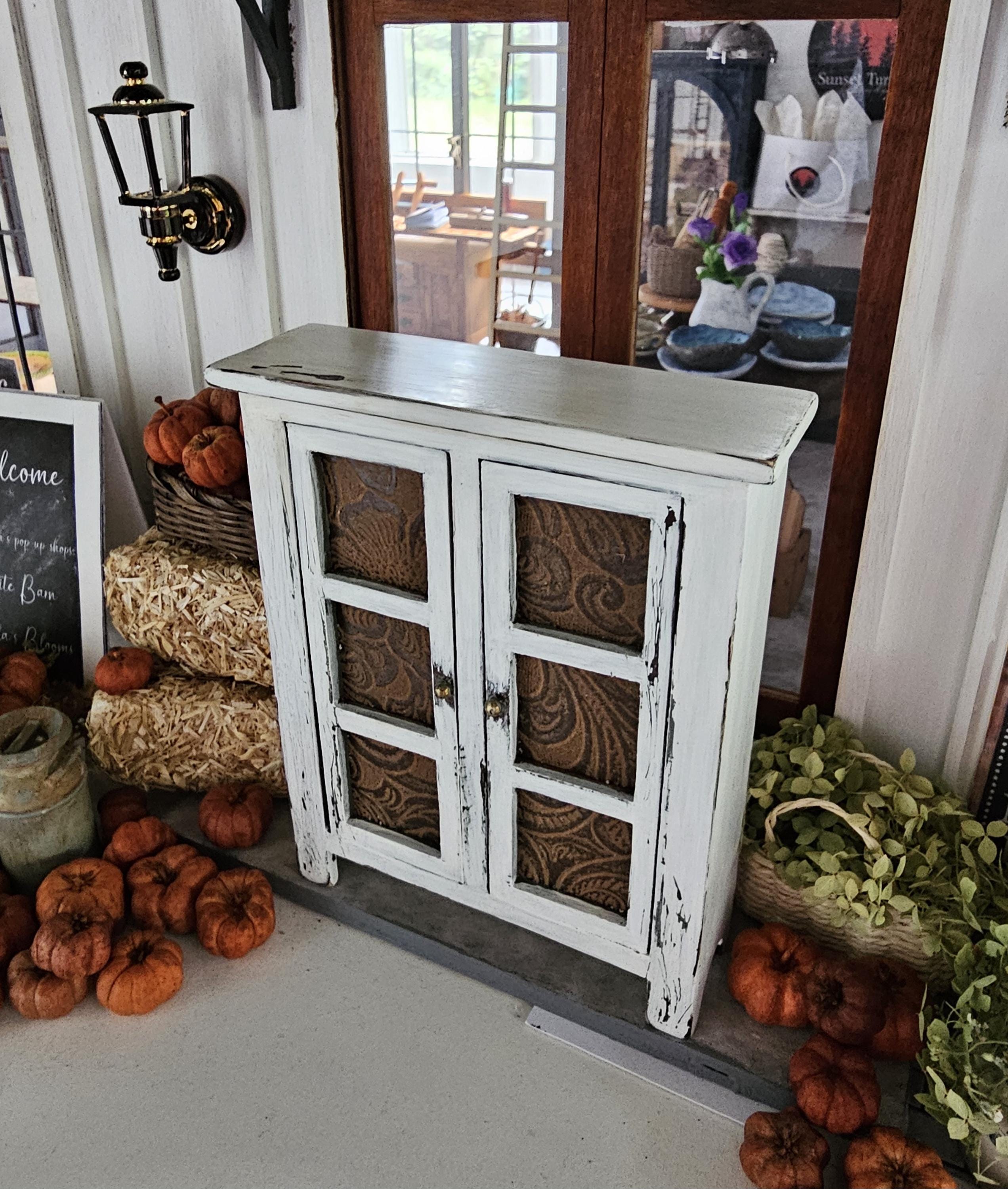 Miniature Cupboard, Miniature Kitchen Cupboard, Dollhouse Cupboard ...