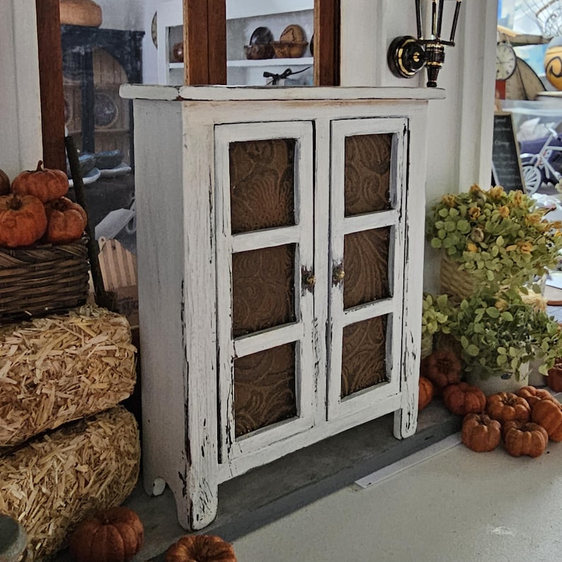 Miniature Cupboard, Miniature Kitchen Cupboard, Dollhouse Cupboard ...