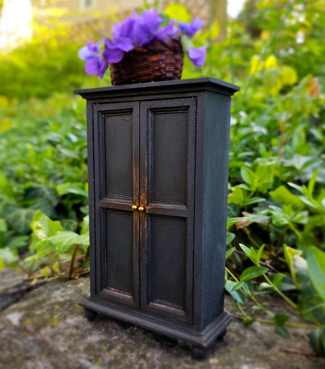 Miniature Armoire, Miniature Cabinet, Dollhouse Armoire, Dollhouse ...