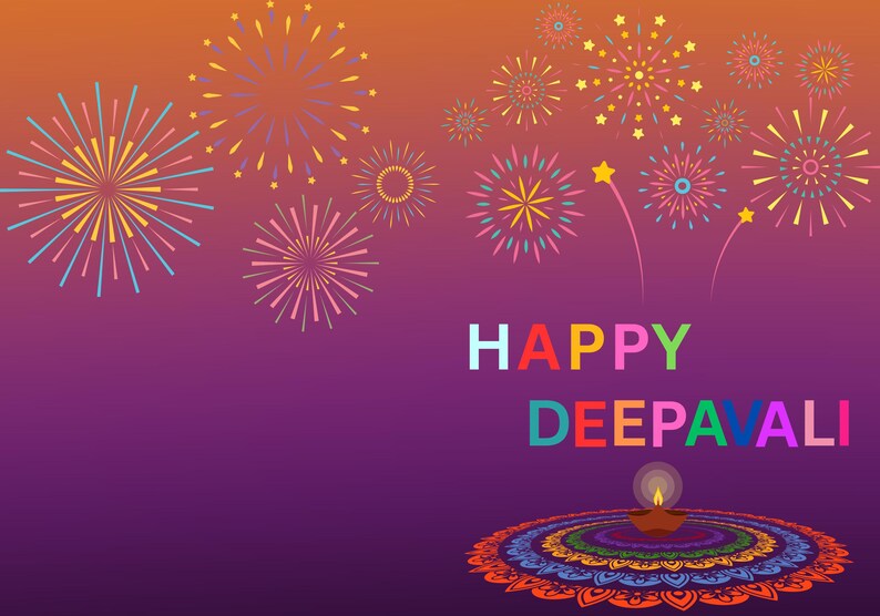 Deepavali Digital Greeting Card Printable Card Instant Download ...