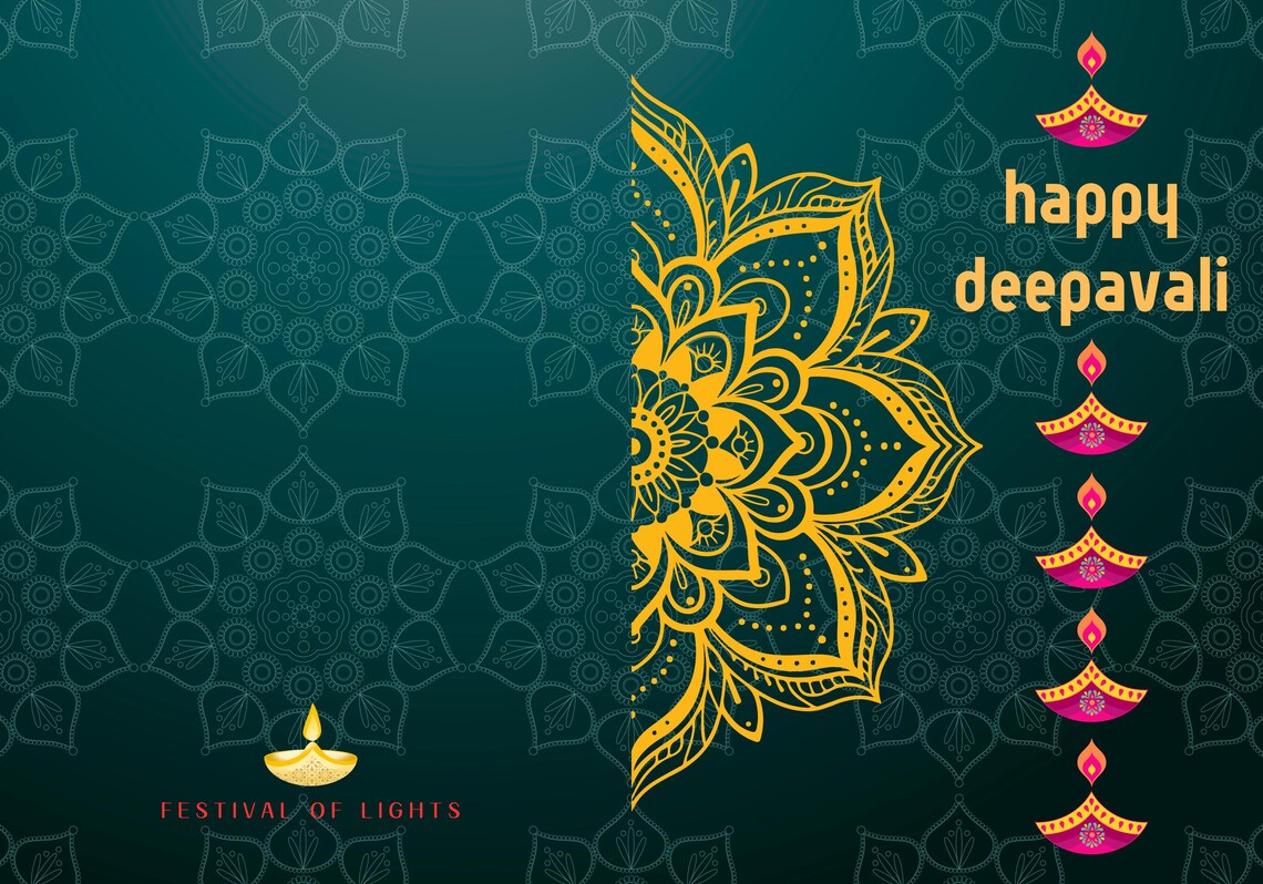 Deepavali Digital Greeting Card Printable Card Instant Download ...