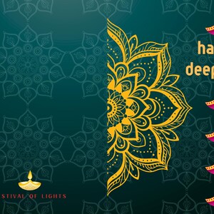 Deepavali Digital Greeting Card Printable Card Instant Download ...