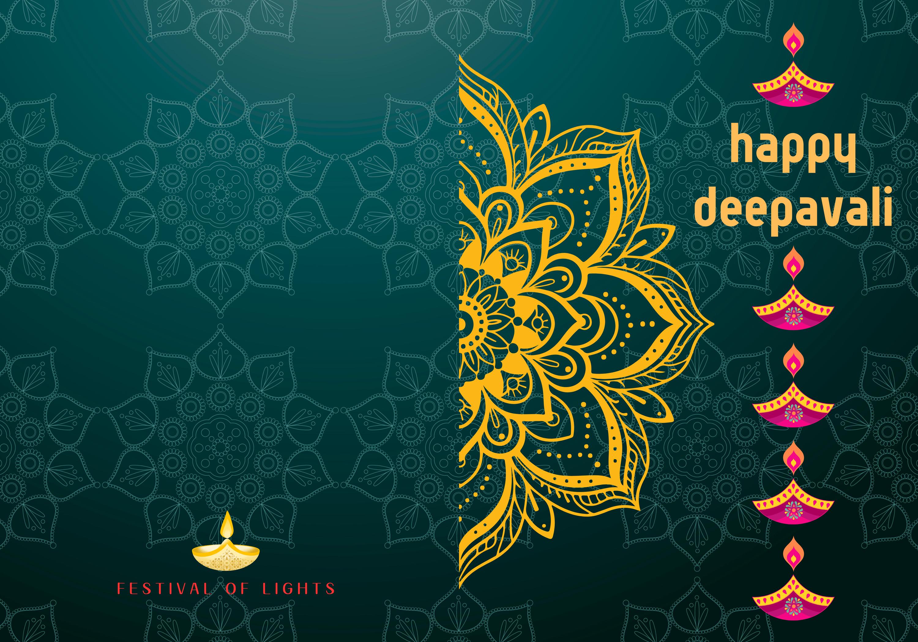 Deepavali Digital Greeting Card Printable Card Instant Download ...