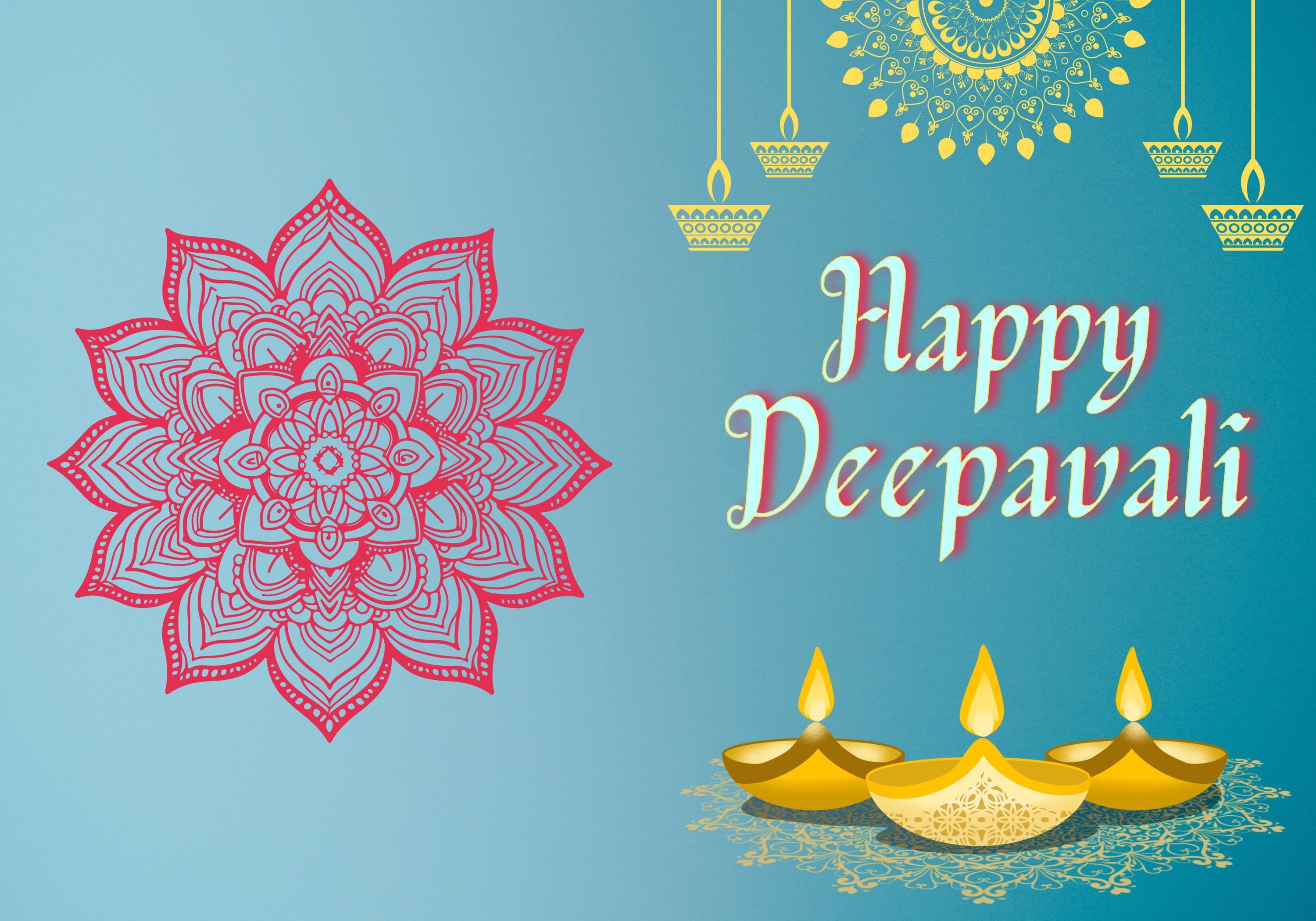 Deepavali Digital Greeting Card Printable Card Instant Download ...