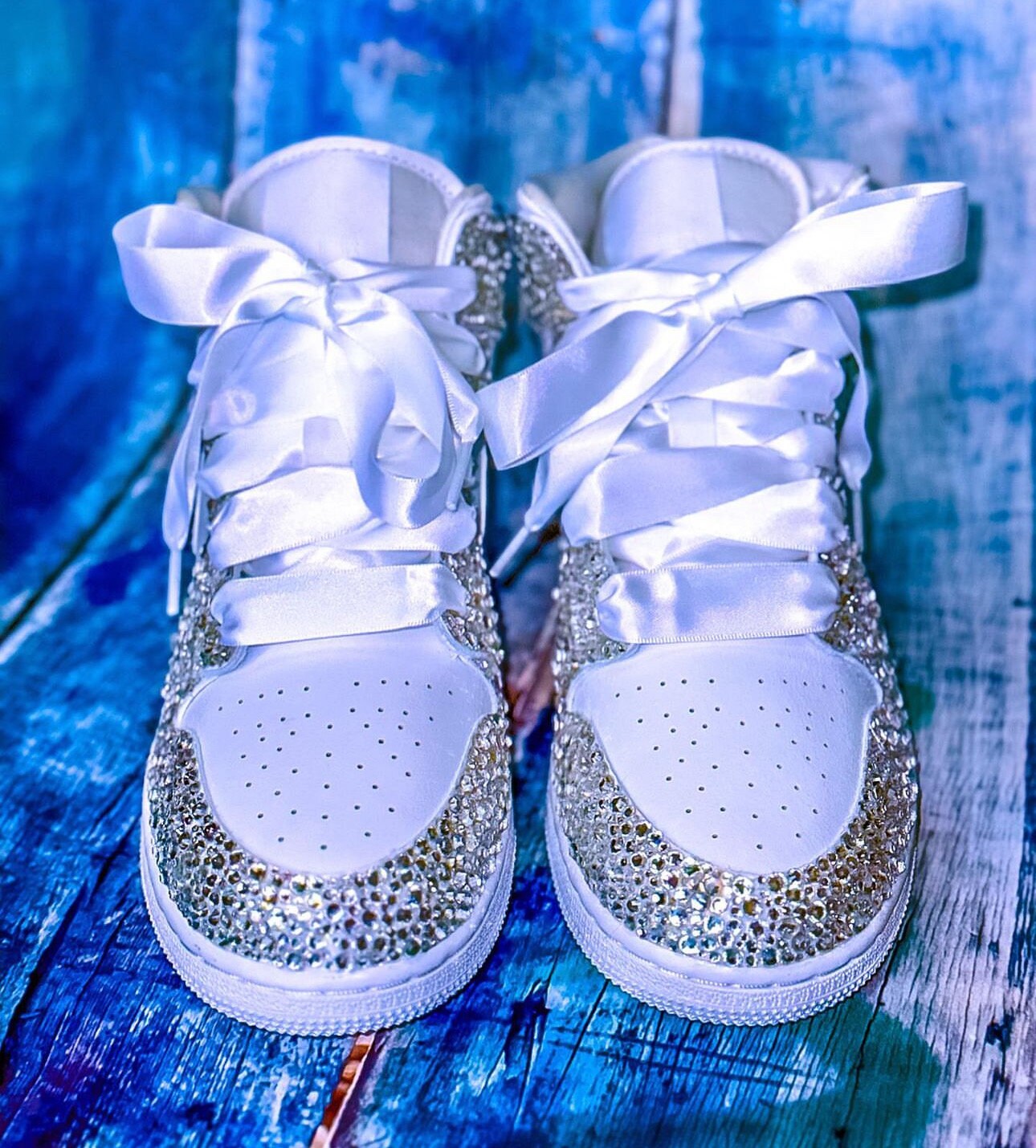 Blinged Out Jordan 1s Quinceañera, Wedding, Bridal Shower, Baby Shower ...
