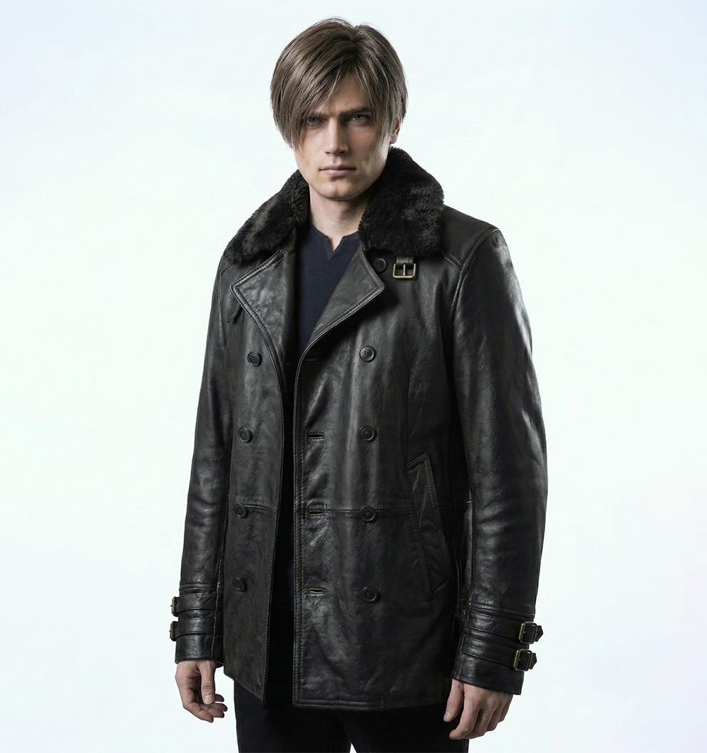 Leon S Kennedy RE9 Jacket, Leon Requiem Black Leather Jacket, Resident ...