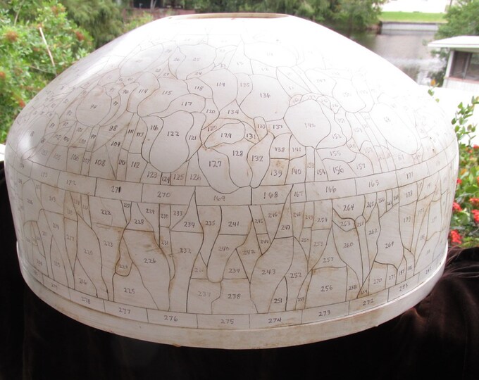 Odyssey Full Form Stained Glass Lamp Mold Tiffany 18' Tulip Dome Used W ...