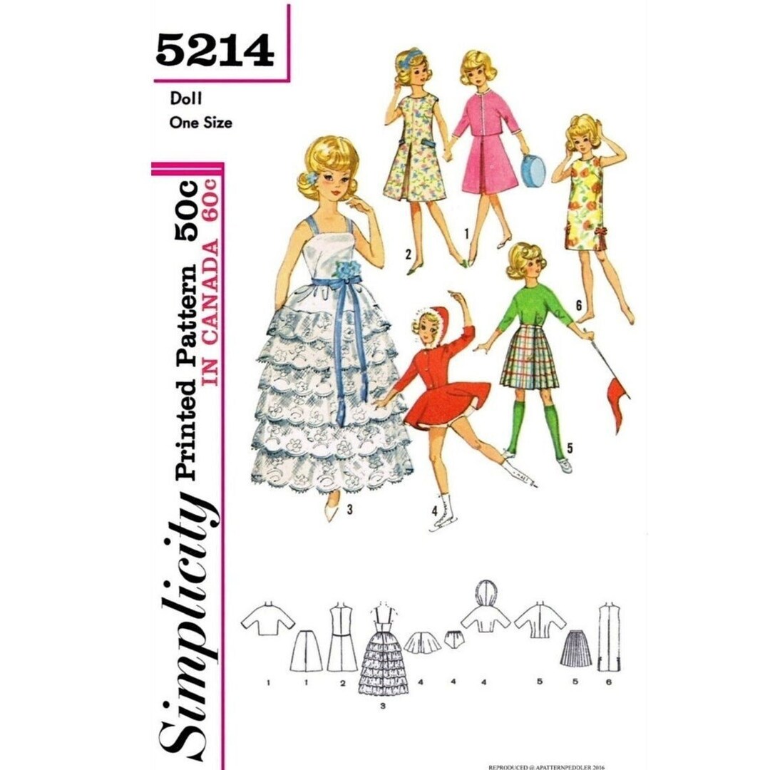 Vintage Pattern PDF Tutorial PDF Sewing Pattern Simpli Licityy 5214 ...