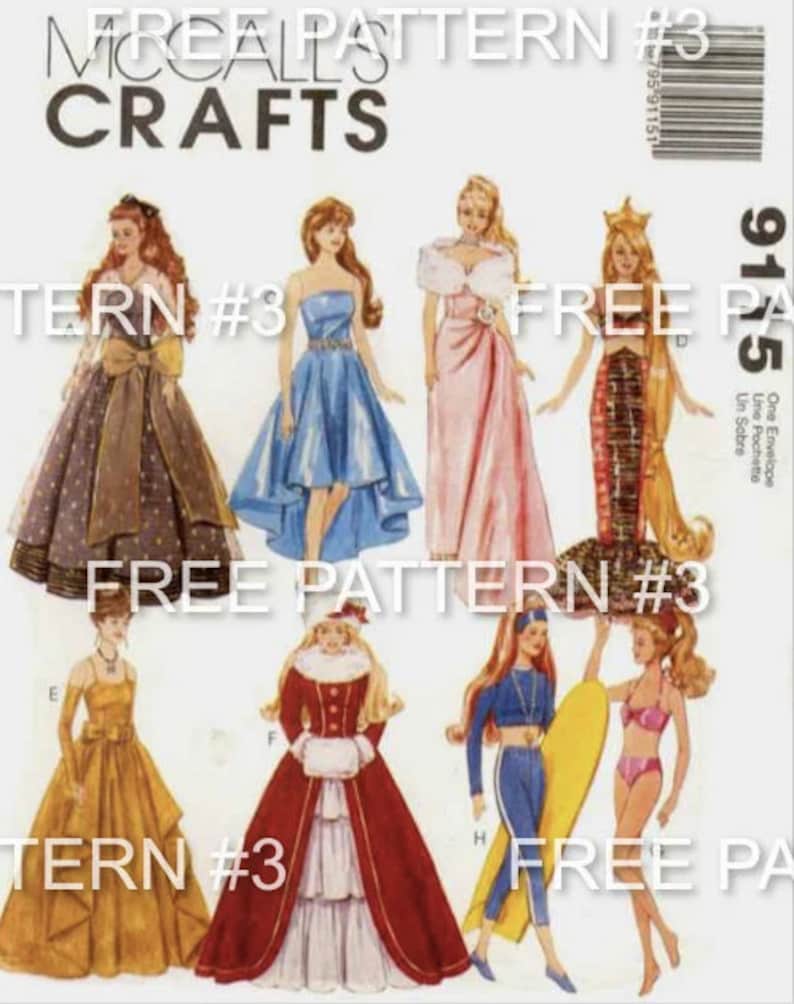 APF 67 Baarbie Dress Pattern in PDF ENGLISH Instructions Baarbie Hat ...