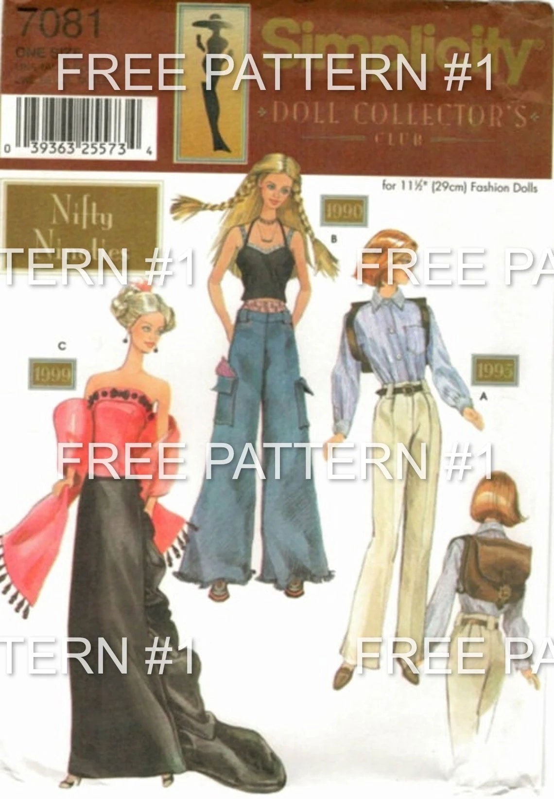 APF 67 Baarbie Dress Pattern in PDF ENGLISH Instructions Baarbie Hat ...