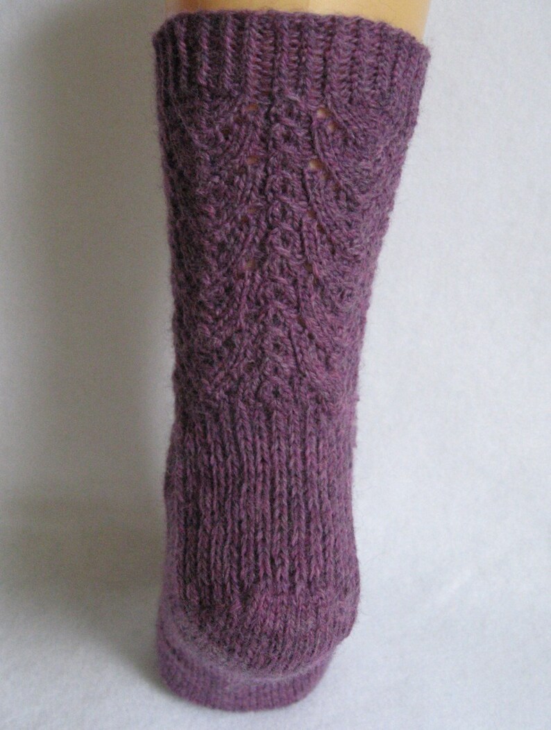 Knitting Sock Pattern Fish N Chips Sock Lace and Cable Sock - Etsy